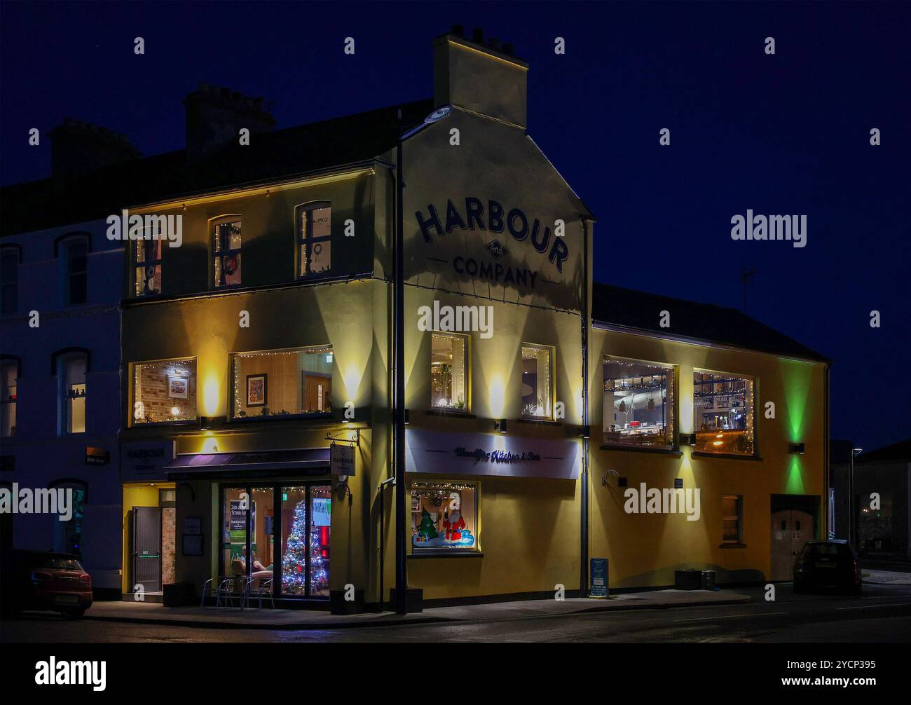 Christmas decorations and Christmas tree at Northern Ireland bar and ...