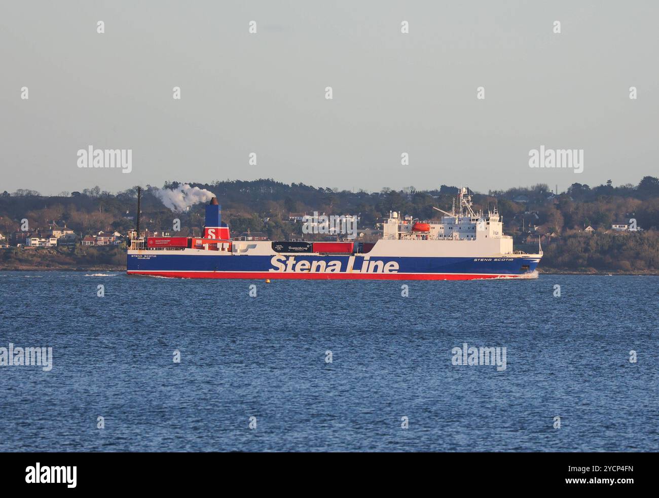 Irish Sea freight ferry service Stena Scotia ro-ro freight ferry ...