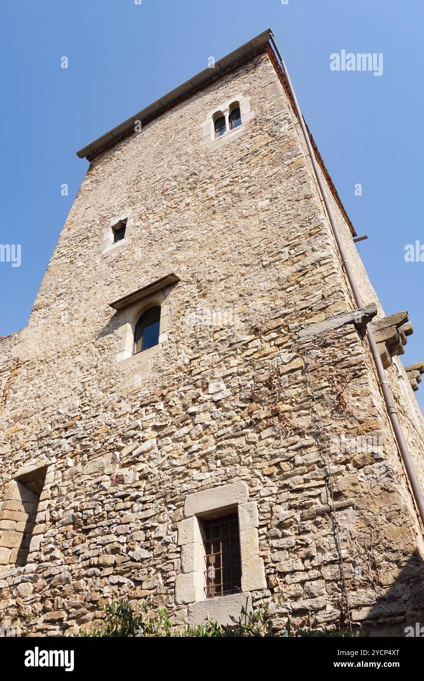 Palau-sator Castle. 10th century Stock Photo - Alamy