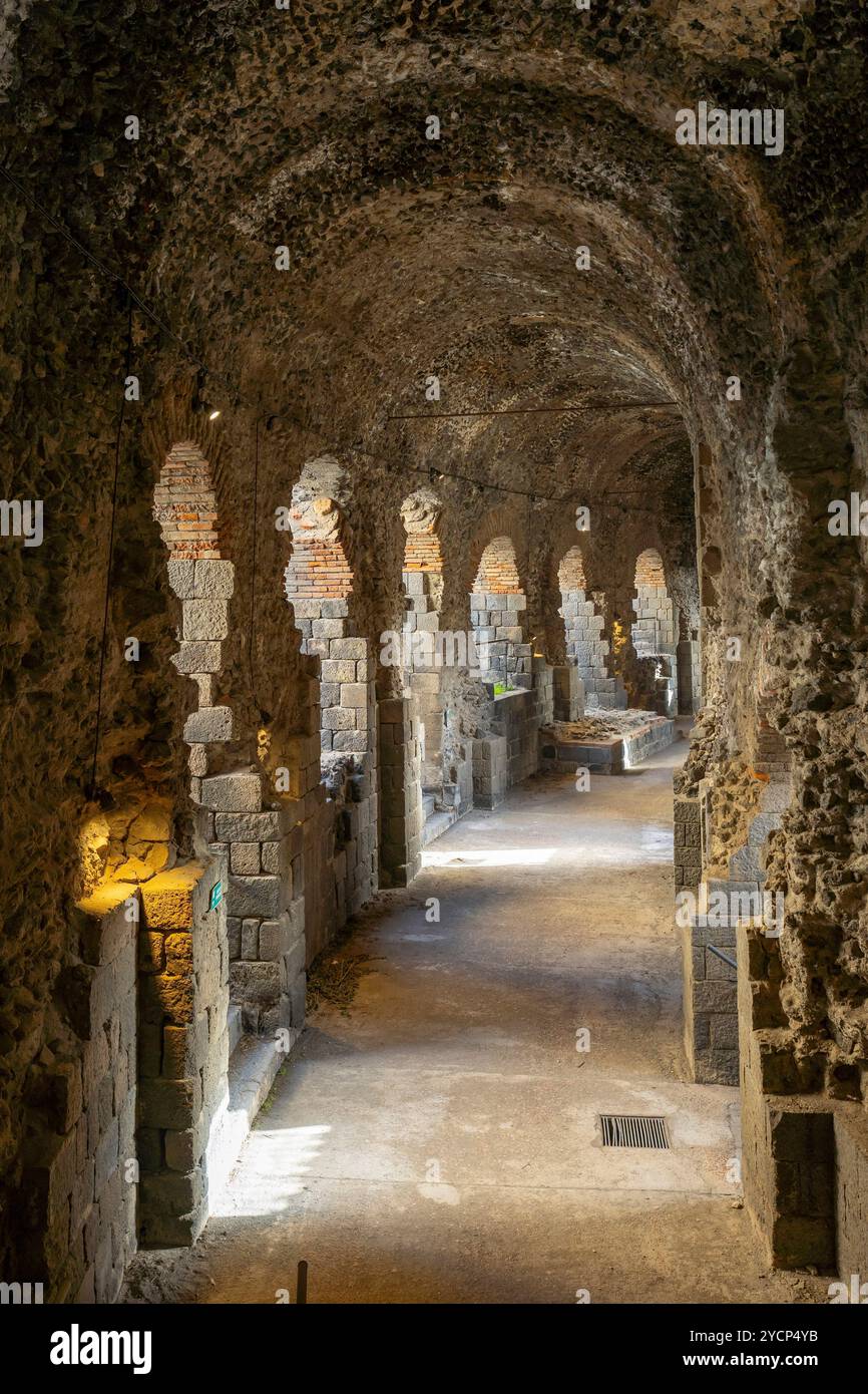 Ancient Greek-Roman Theatre of Catania, Catania, Sicily, Italy Stock ...