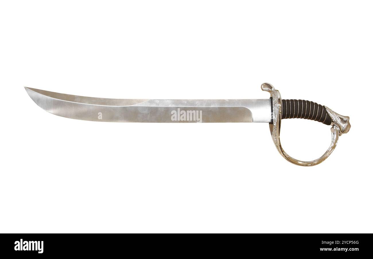 Short silver sword isolated included clipping path Stock Photo - Alamy
