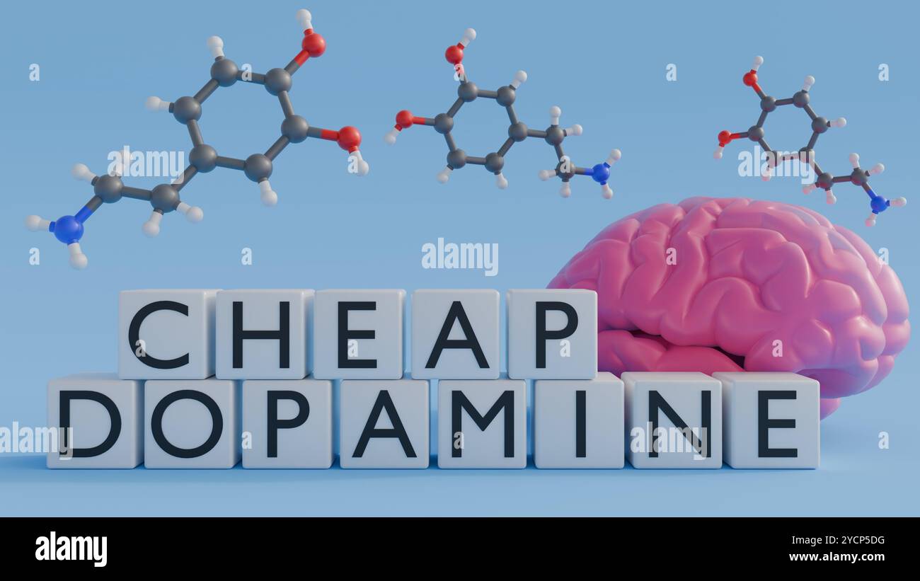 Structural model dopamine neurotransmitter hi-res stock photography and ...