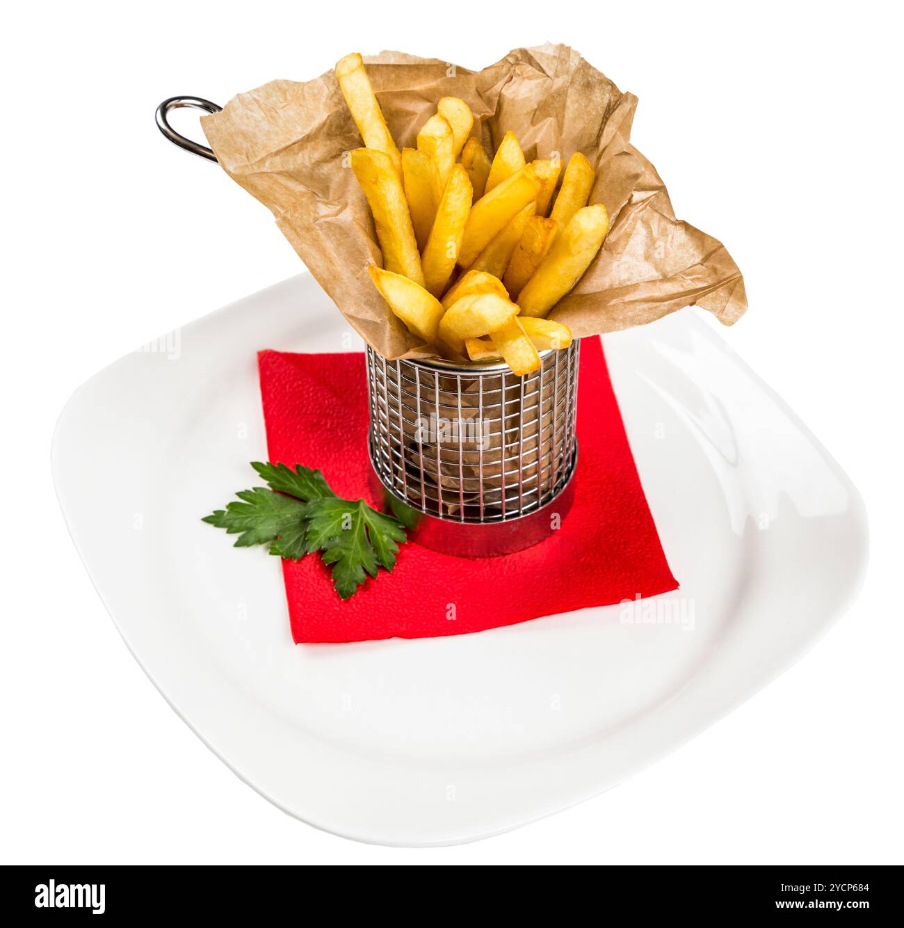 Restourant serving dish for child`s menu - stick potatos roast free on ...
