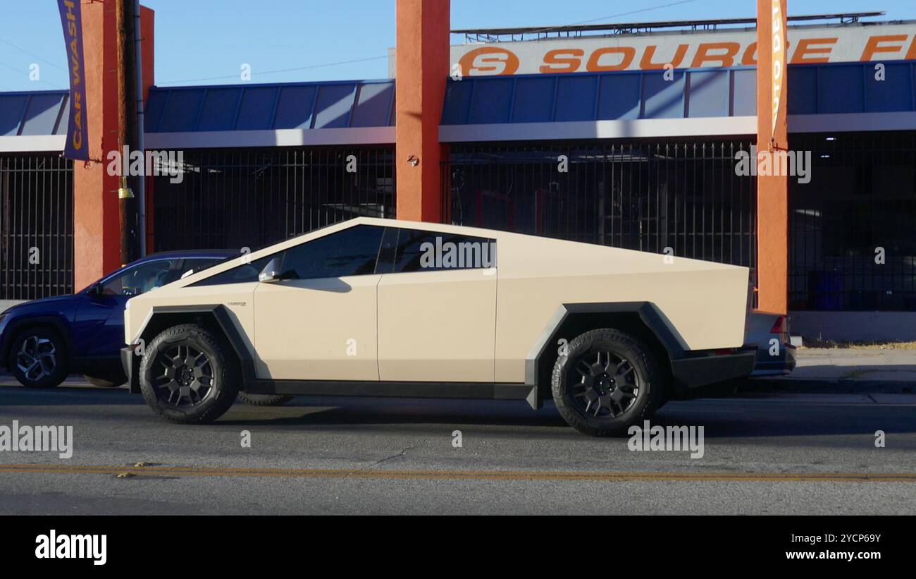Los Angeles, California, USA 22nd October 2024 Beige/Tan Tesla ...