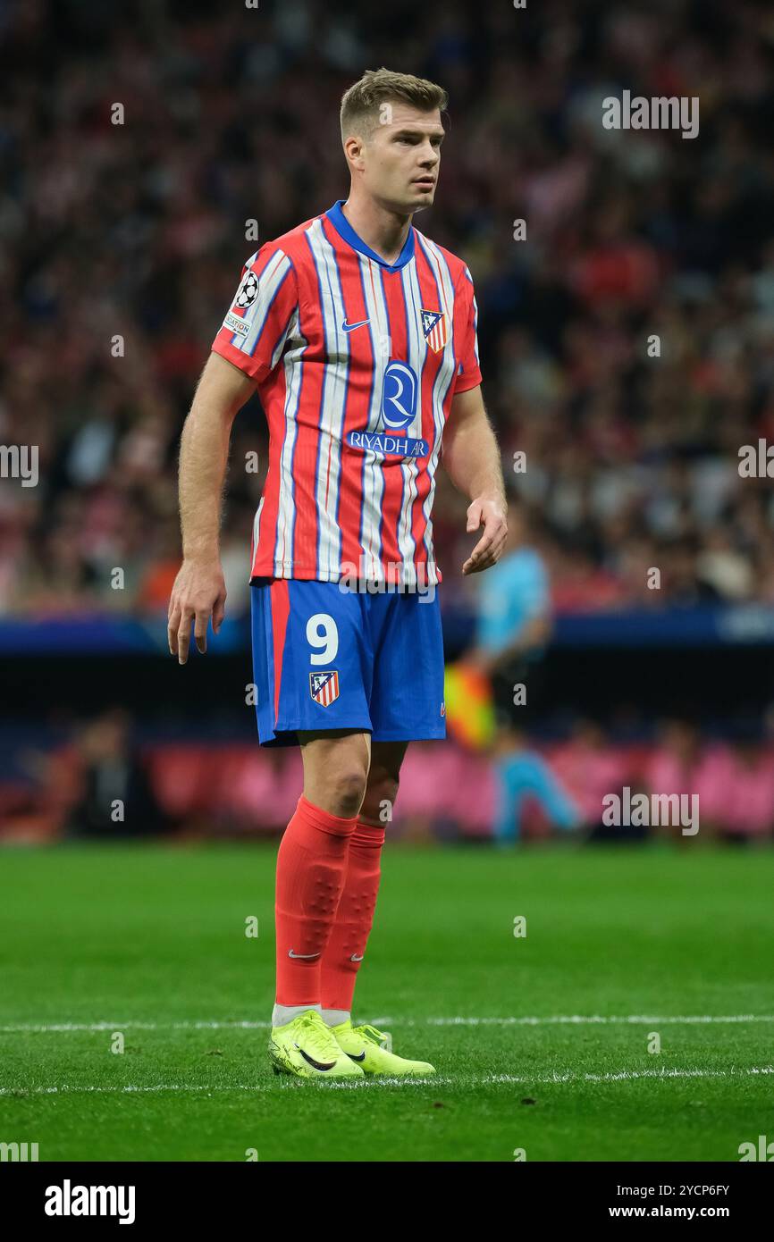 Alexander Sorloth in action during the UEFA Champions League League ...