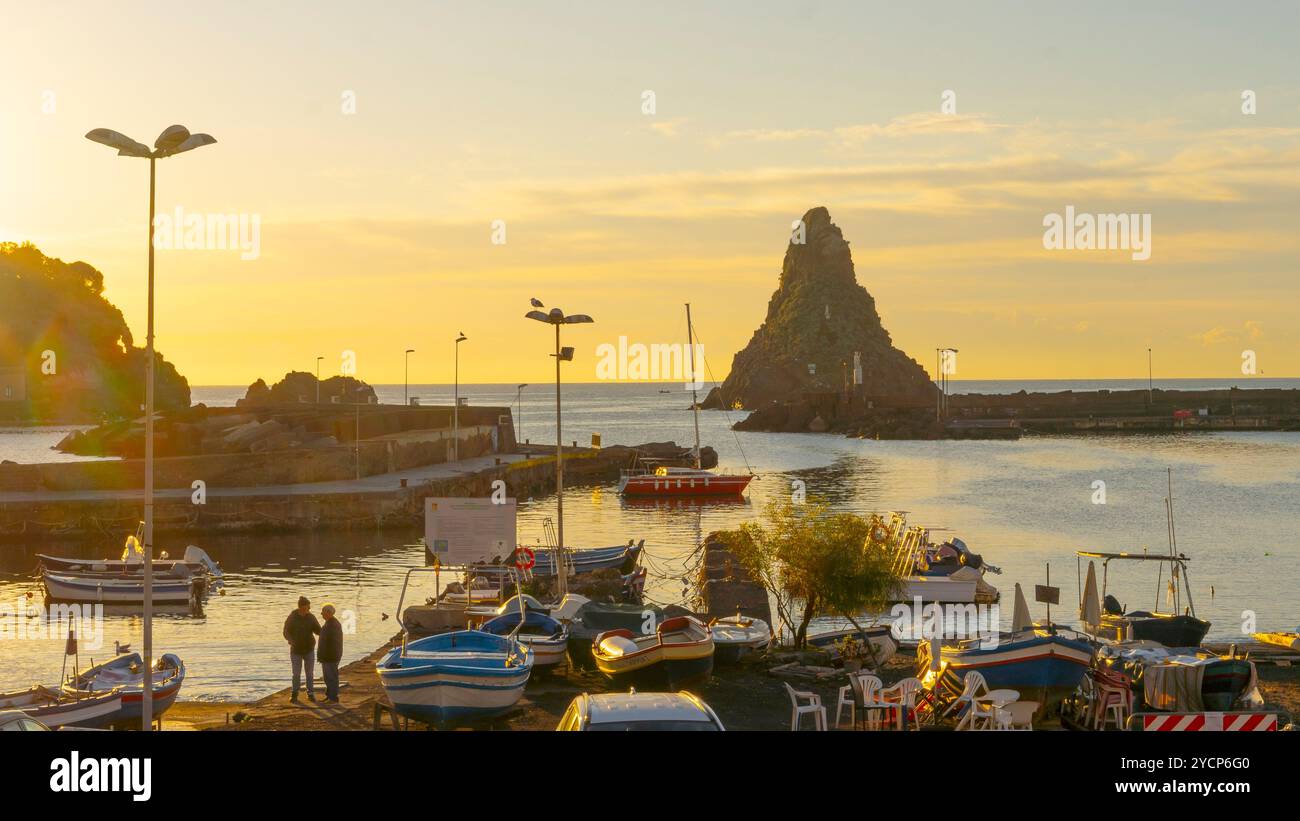 Port, Aci Trezza, Catania, Sicily, Italy Stock Photo - Alamy