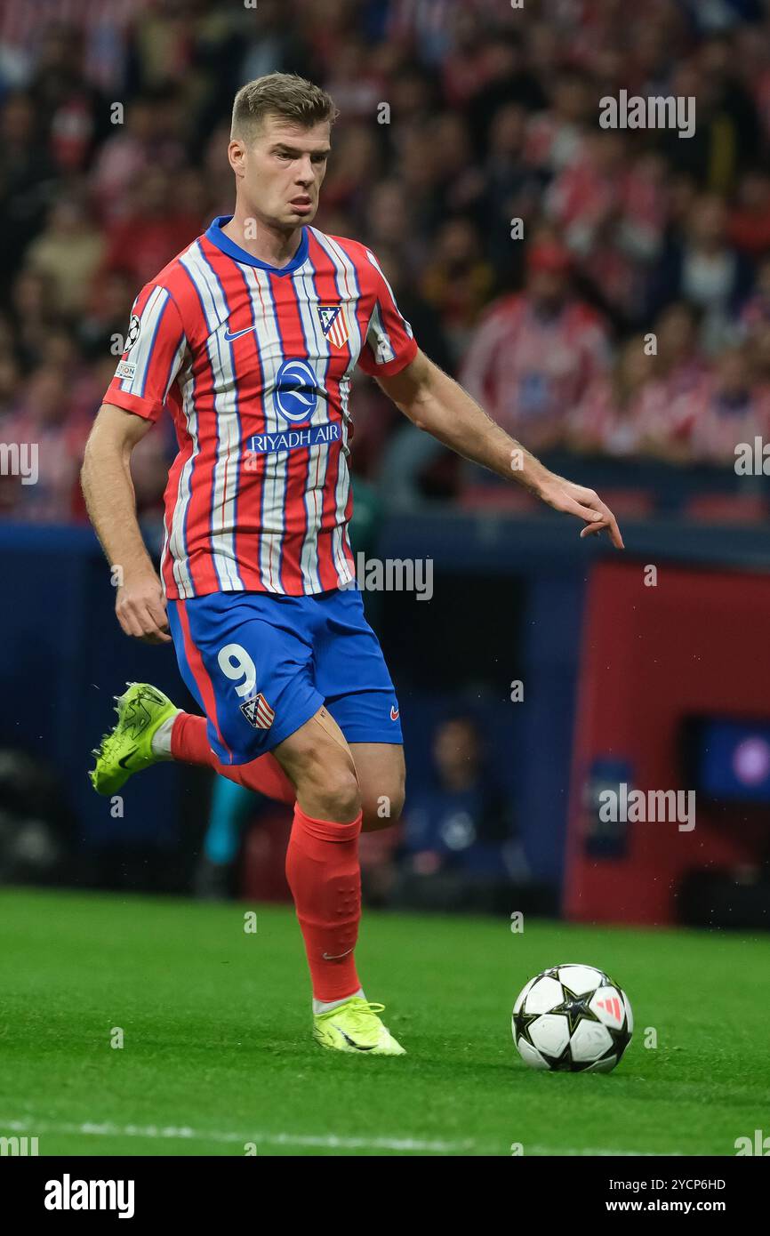 Alexander Sorloth in action during the UEFA Champions League League ...