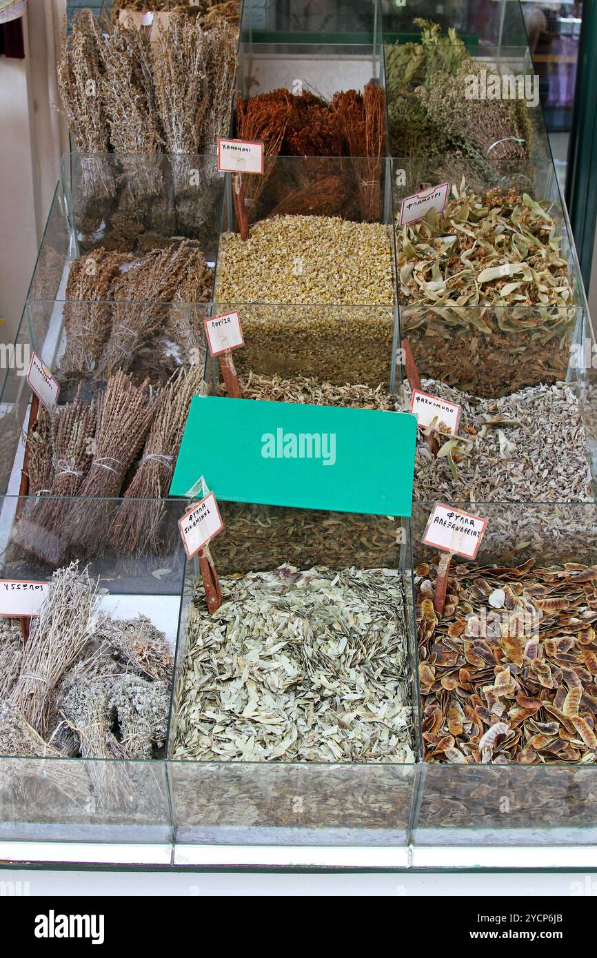 Greek spices spice hi-res stock photography and images - Alamy