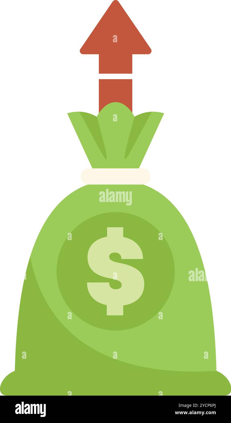 Green arrow pointing up as symbol for profit hi-res stock photography ...