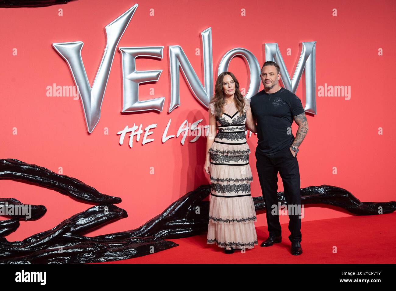 London, UK. 23 Oct, 2024. Pictured: Director Kelly Marcel and Tom Hardy ...
