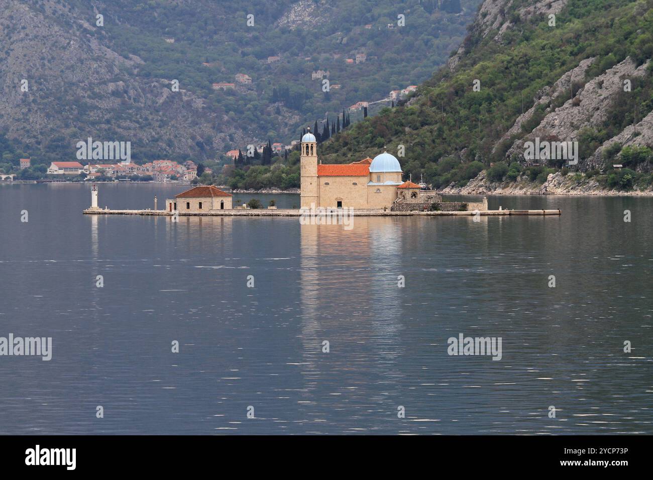 Our Lady of the Rocks Church island in Montenegro Stock Photo - Alamy