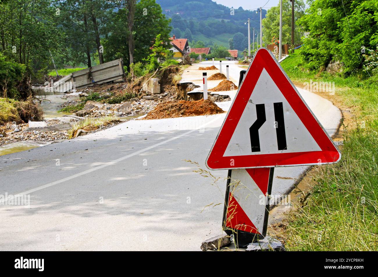 Flood damaged rural road hi-res stock photography and images - Alamy