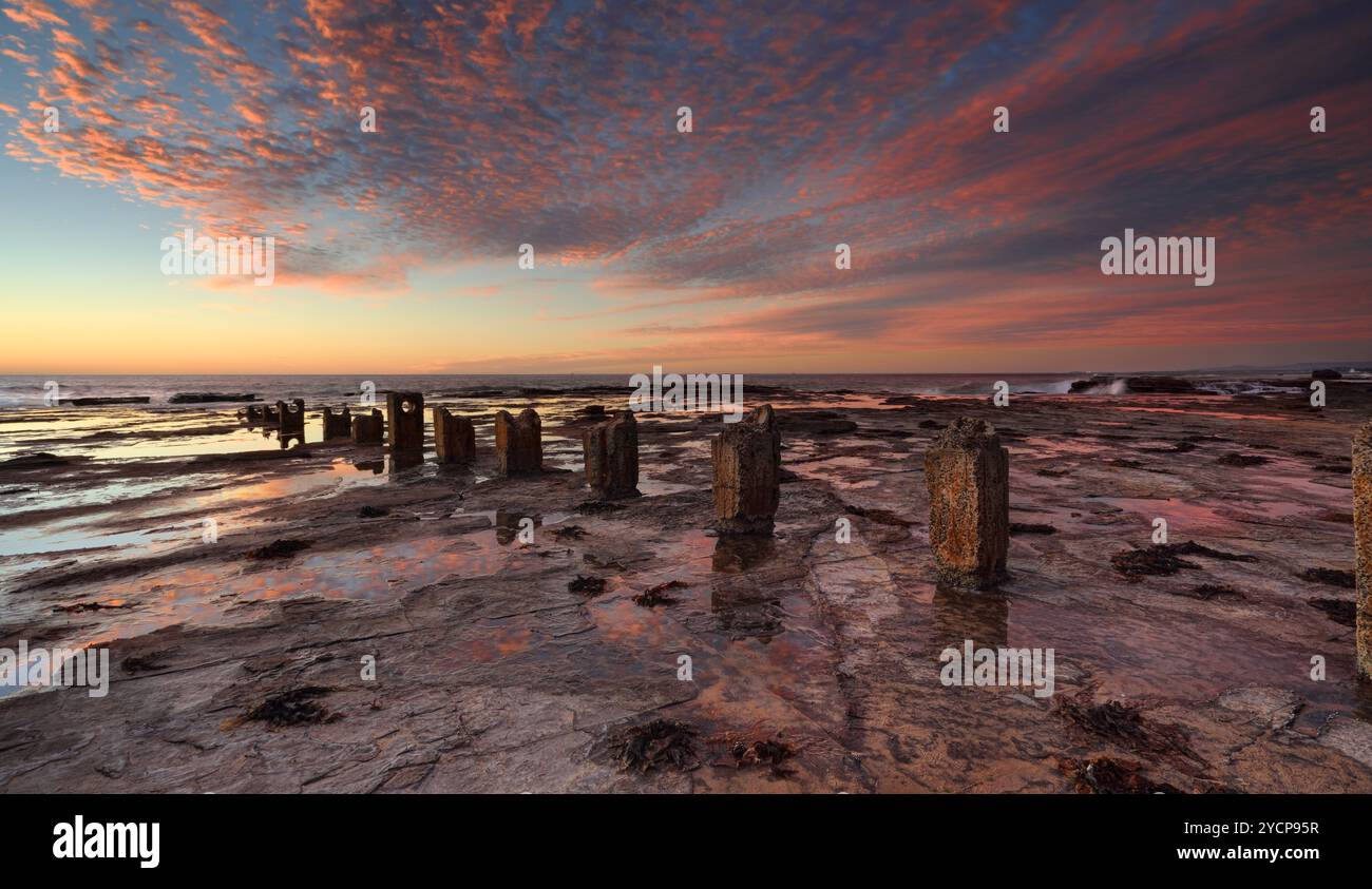 Sunrise over Coledale rockshelf Stock Photo - Alamy