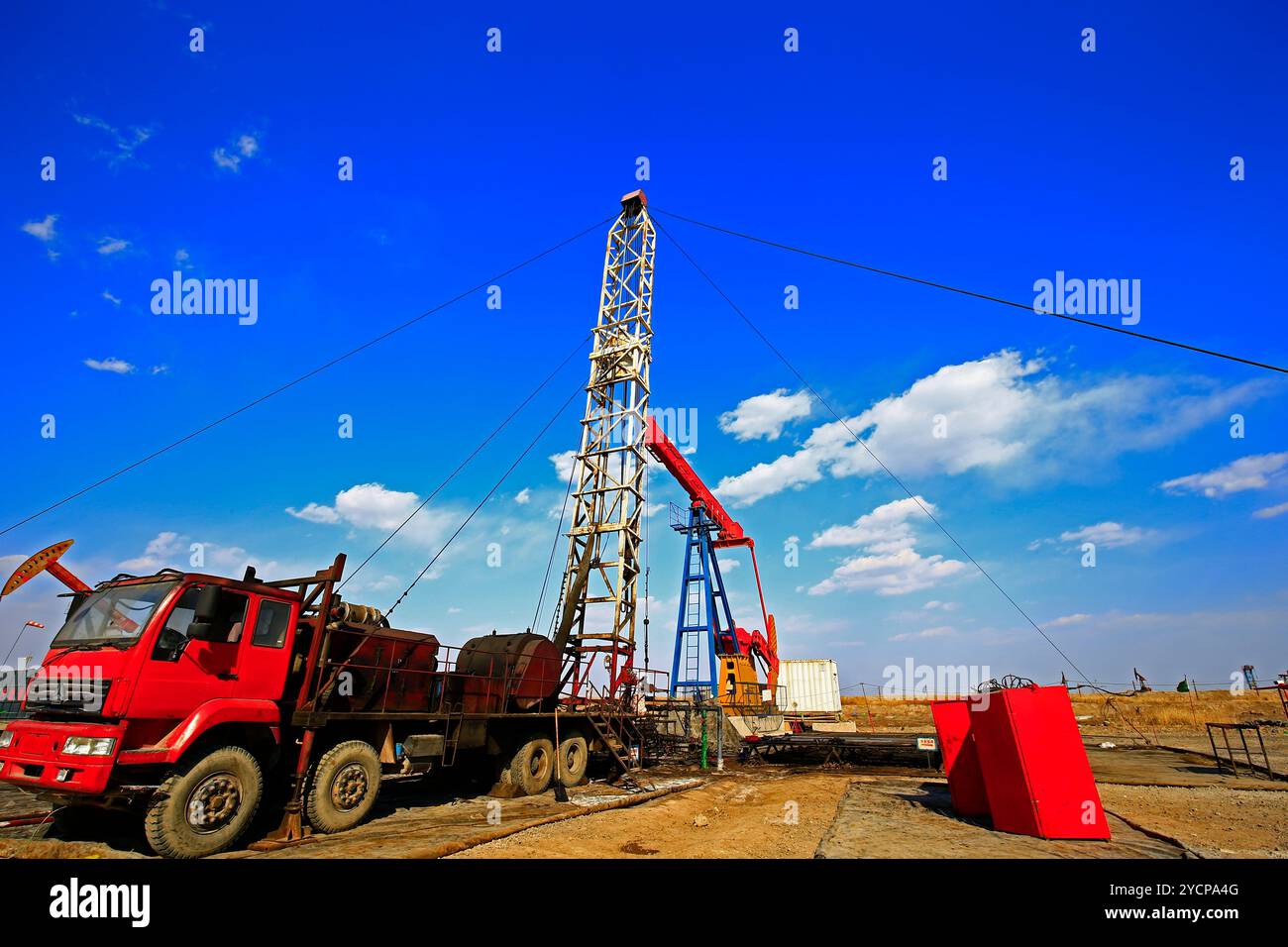 The oil pump, industrial equipment Stock Photo - Alamy