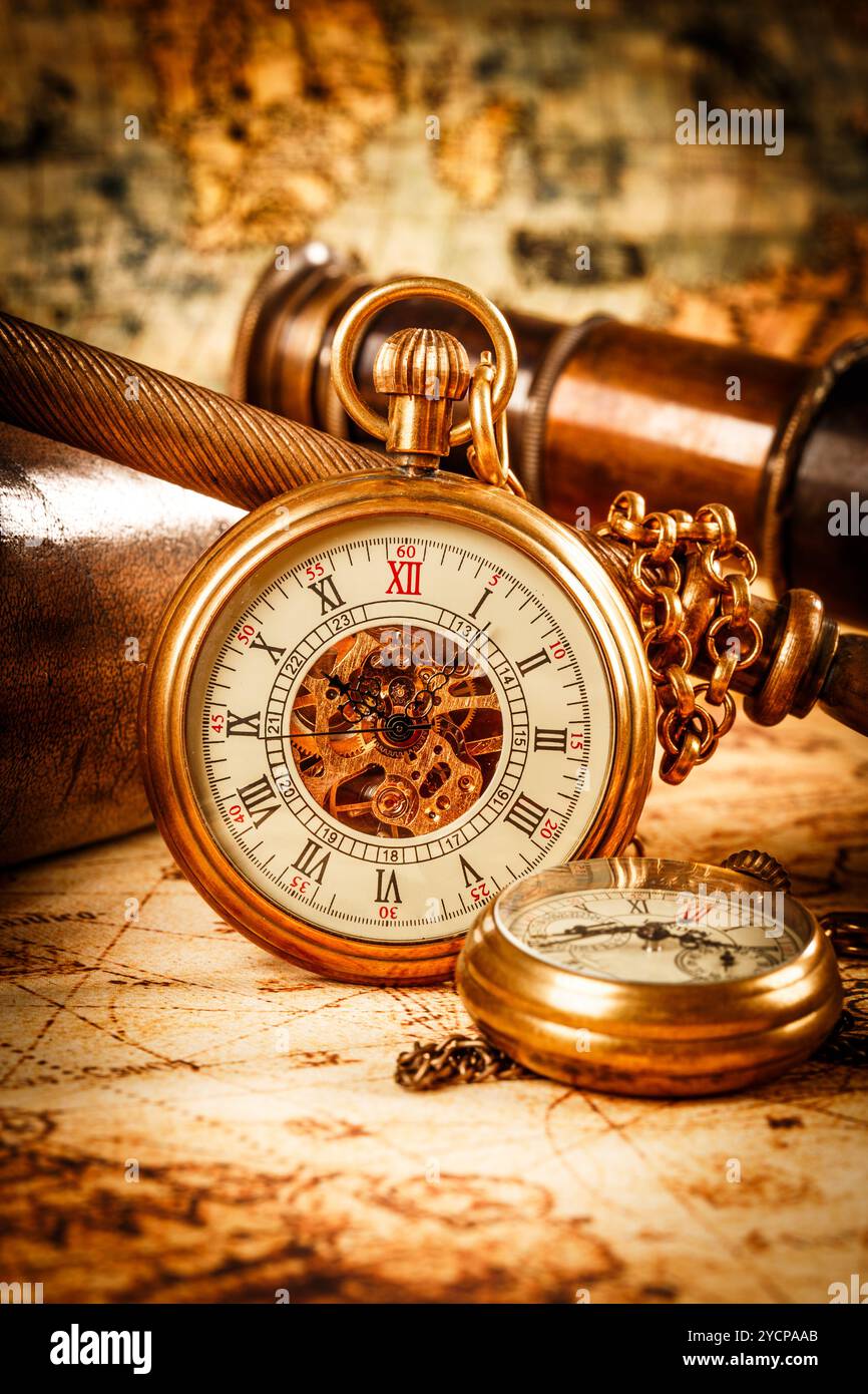 Vintage pocket watch Stock Photo - Alamy