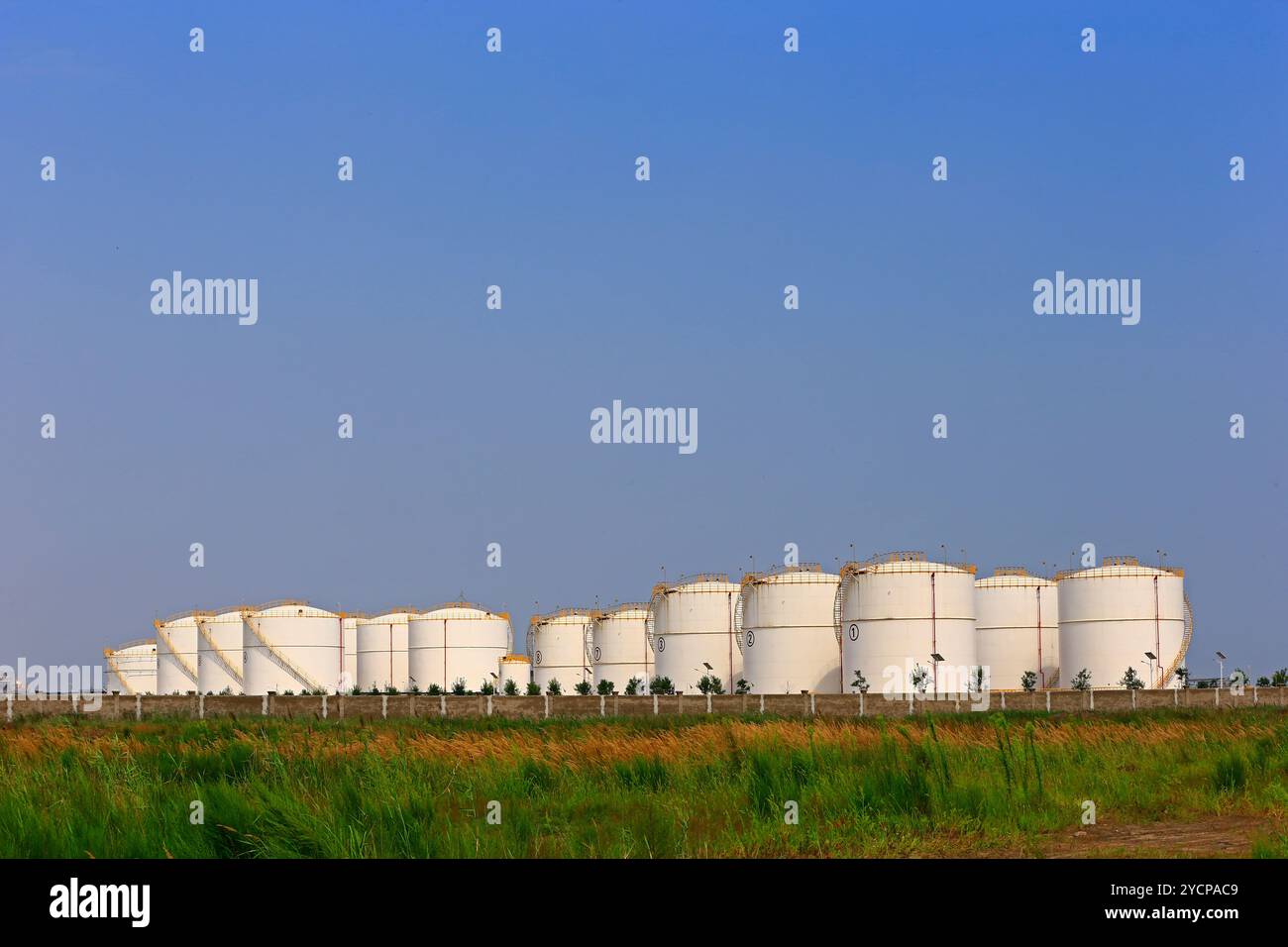 Oil storage tank, industrial equipment Stock Photo - Alamy