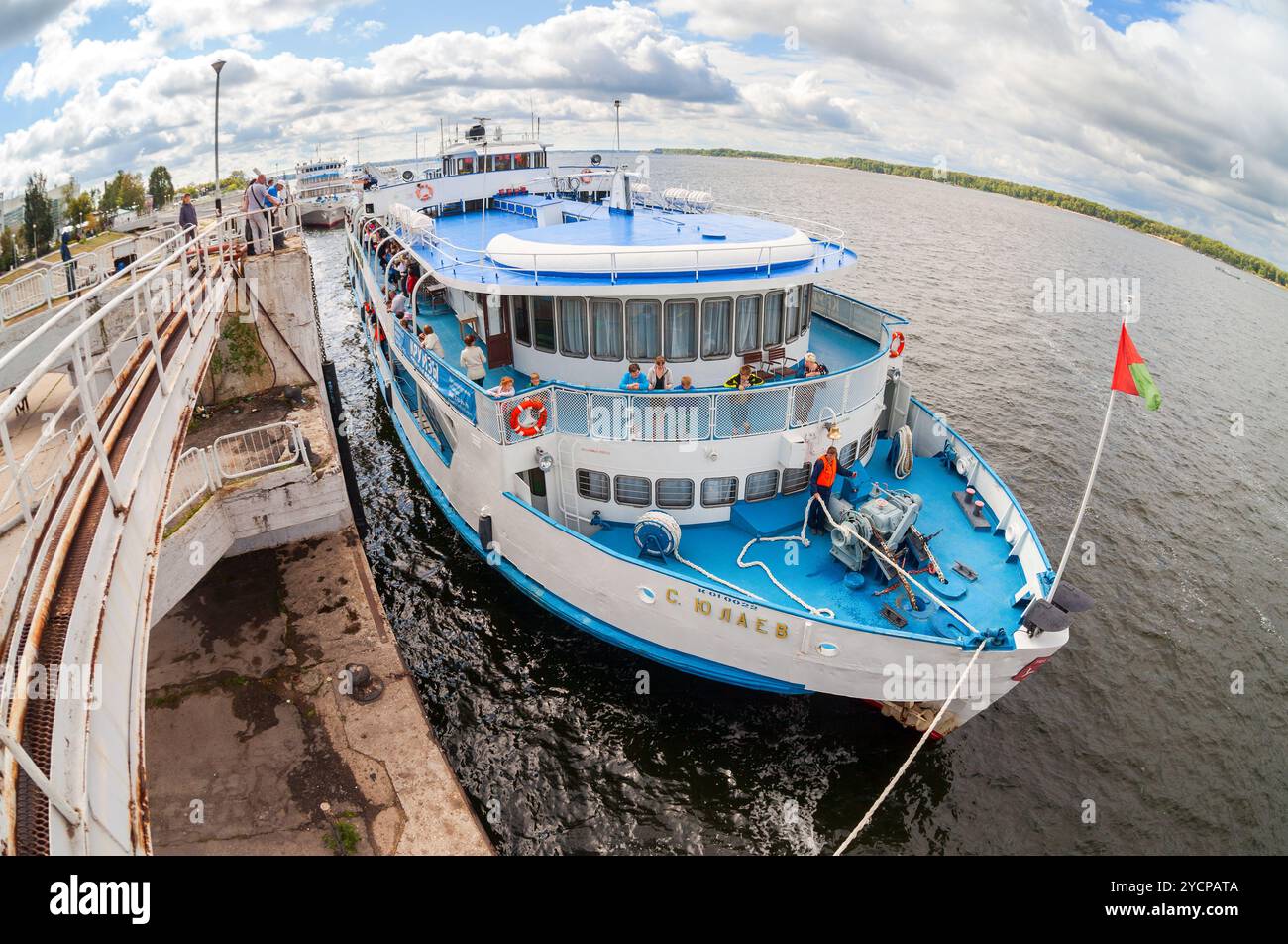 Moored large tourist river hi-res stock photography and images - Alamy