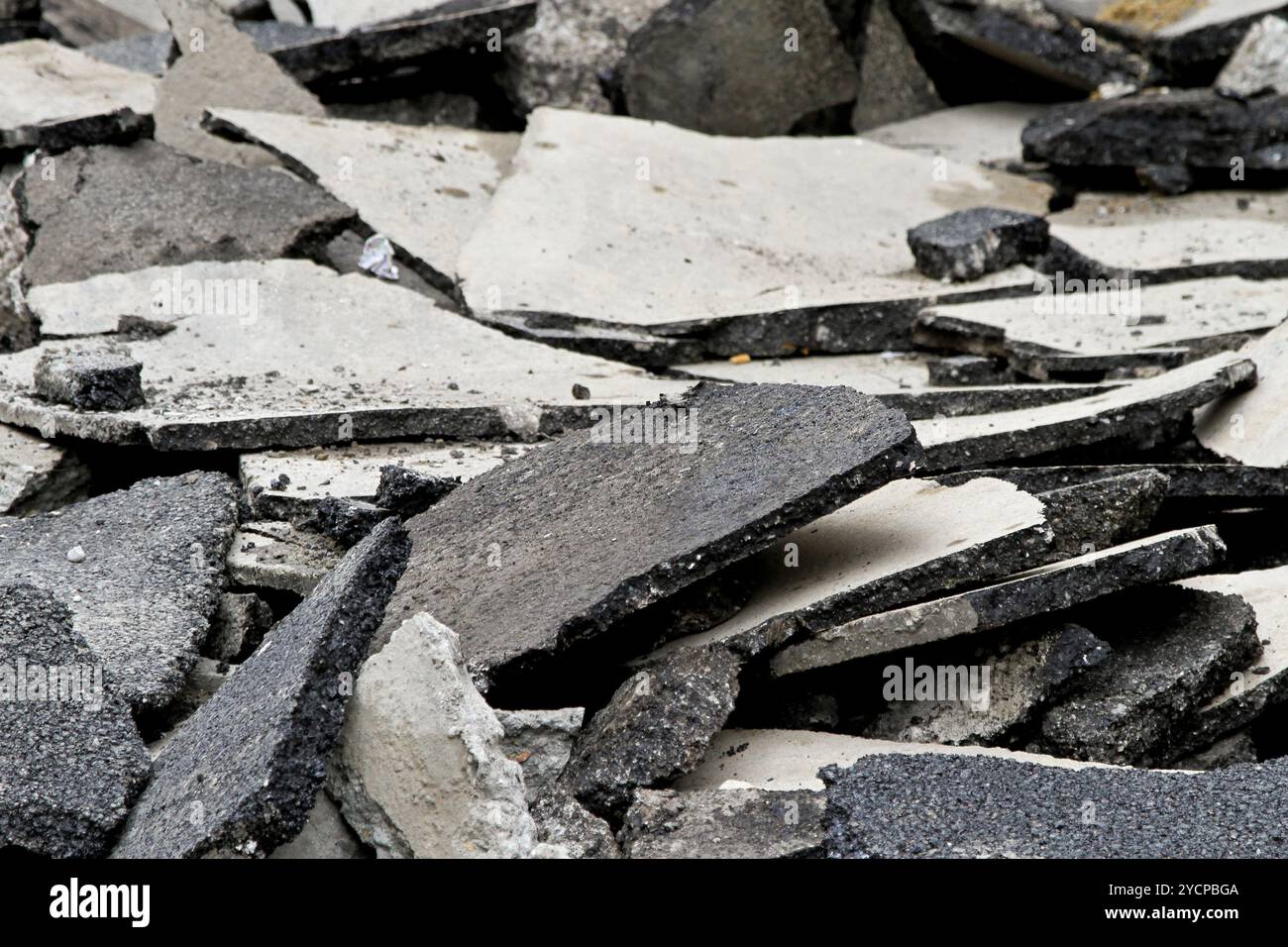 Destroyed asphalt hi-res stock photography and images - Alamy