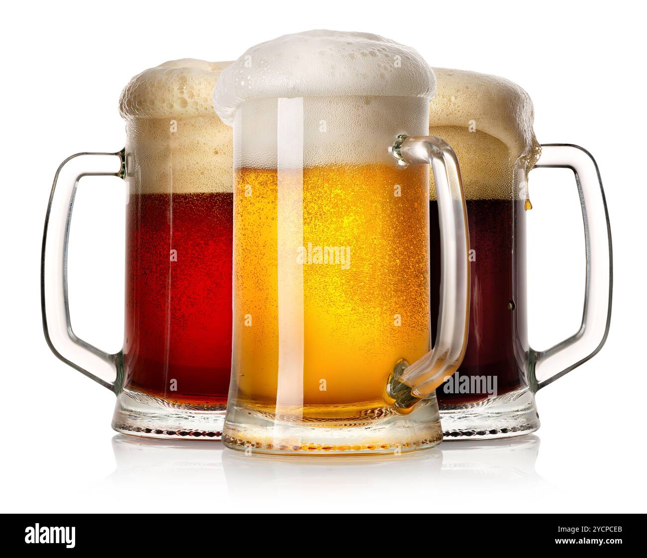 Glass beer on black Cut Out Stock Images & Pictures - Alamy