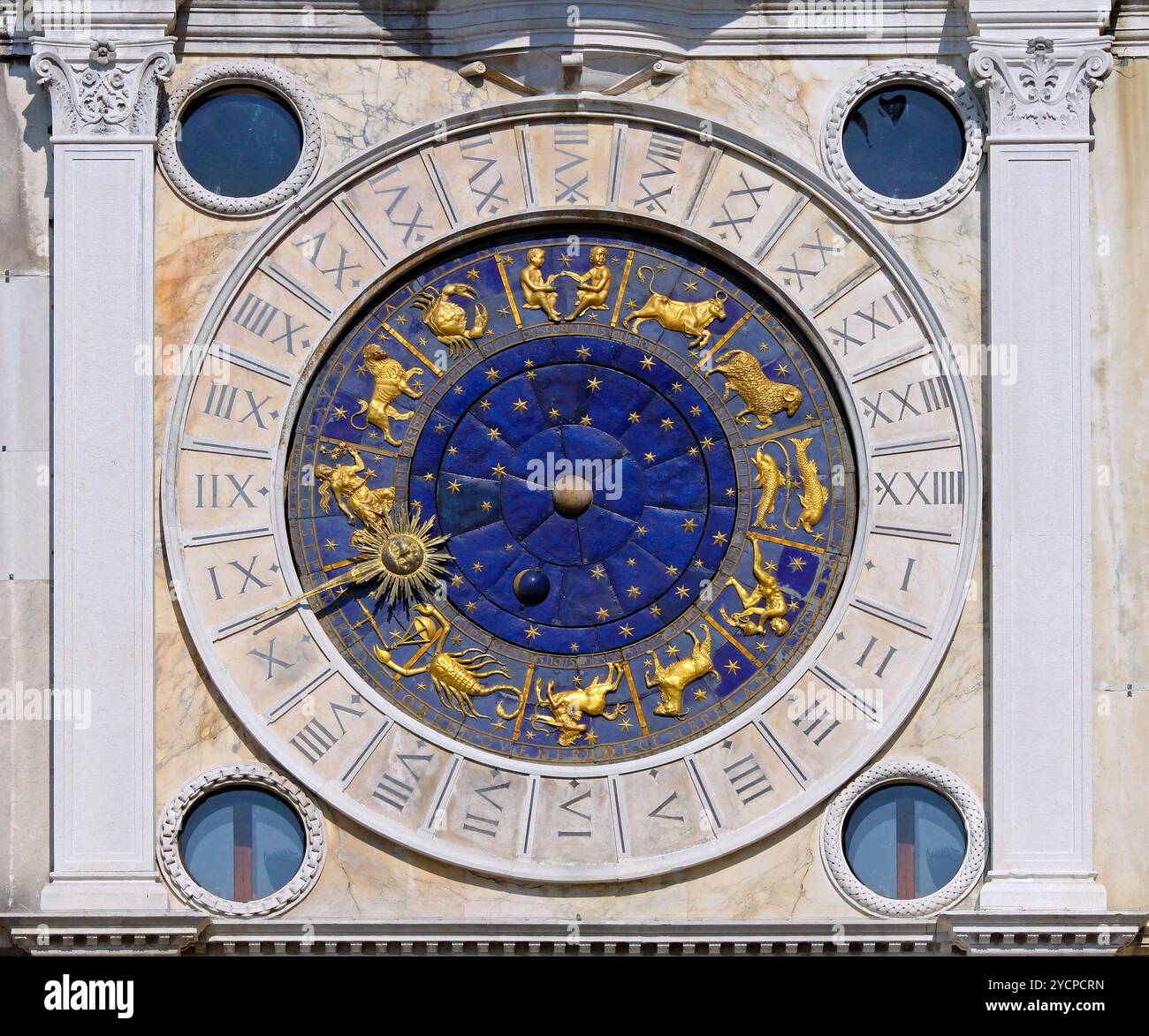San Marco astrology clock Stock Photo - Alamy