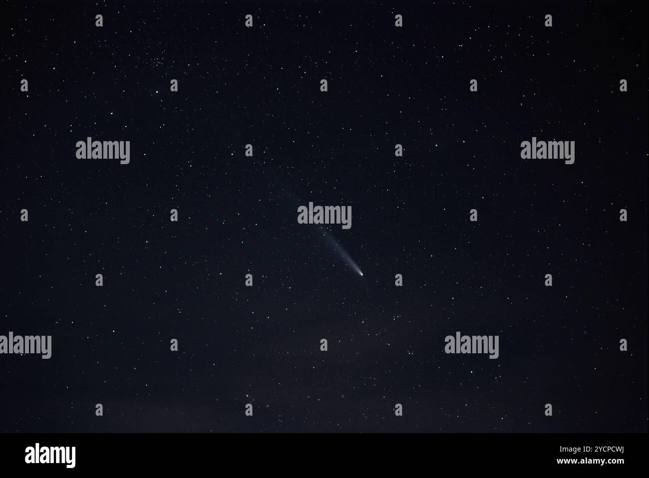 Comet C/2023 A3 (Tsuchinshan-ATLAS) at night sky Stock Photo - Alamy