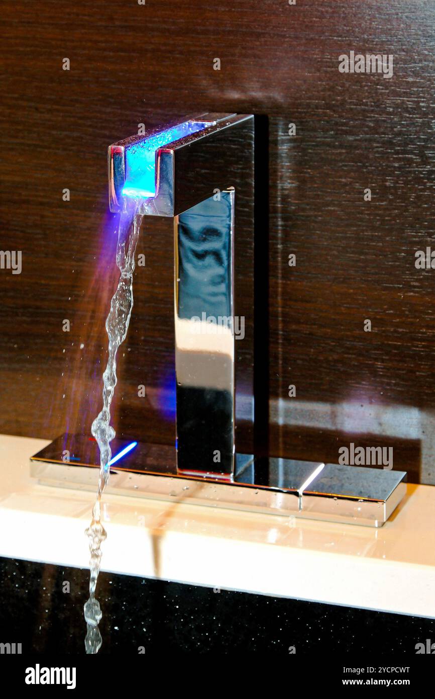 Faucet blue led light hi-res stock photography and images - Alamy