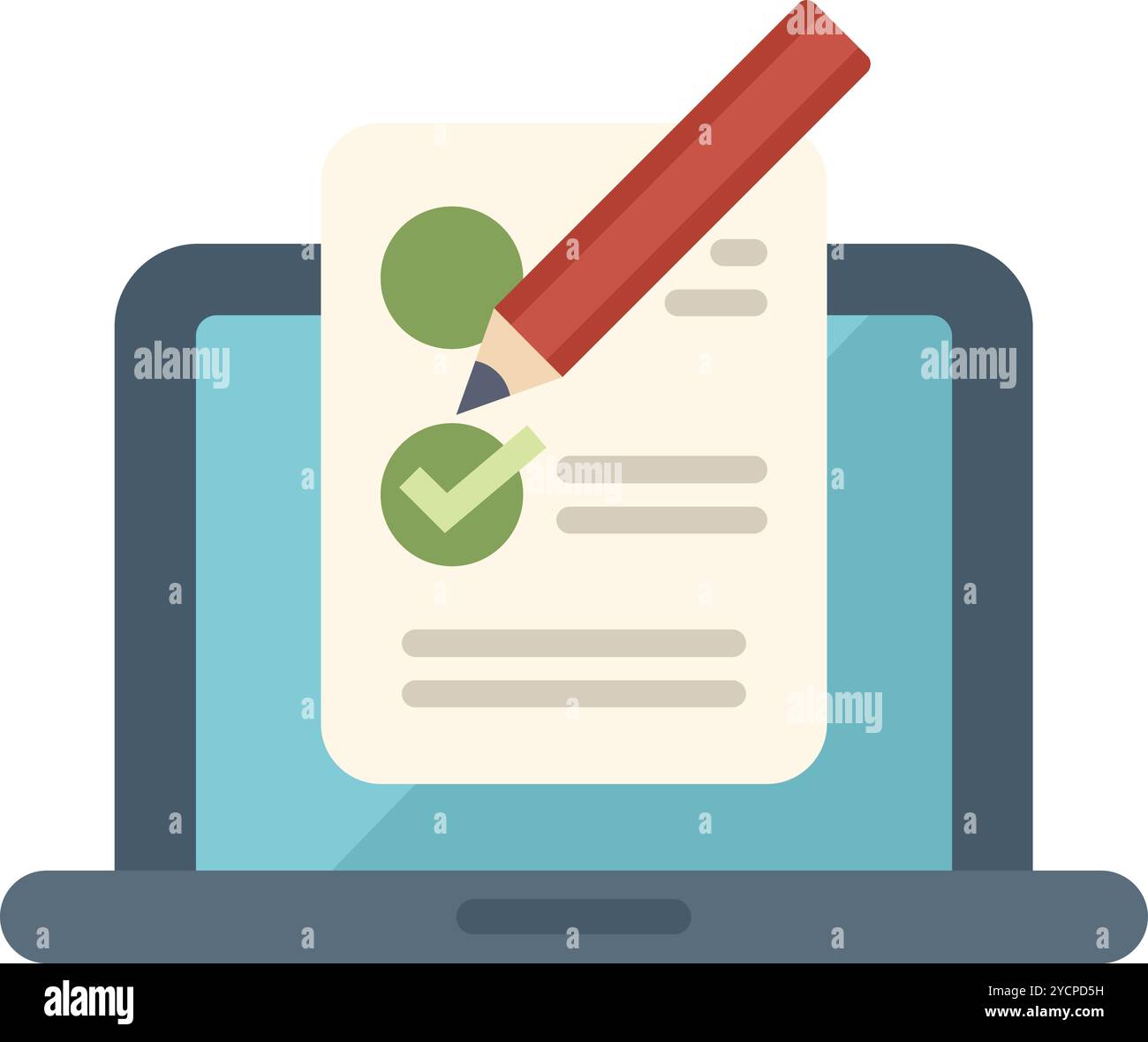 Completing application survey questionnaire Stock Vector Images - Alamy