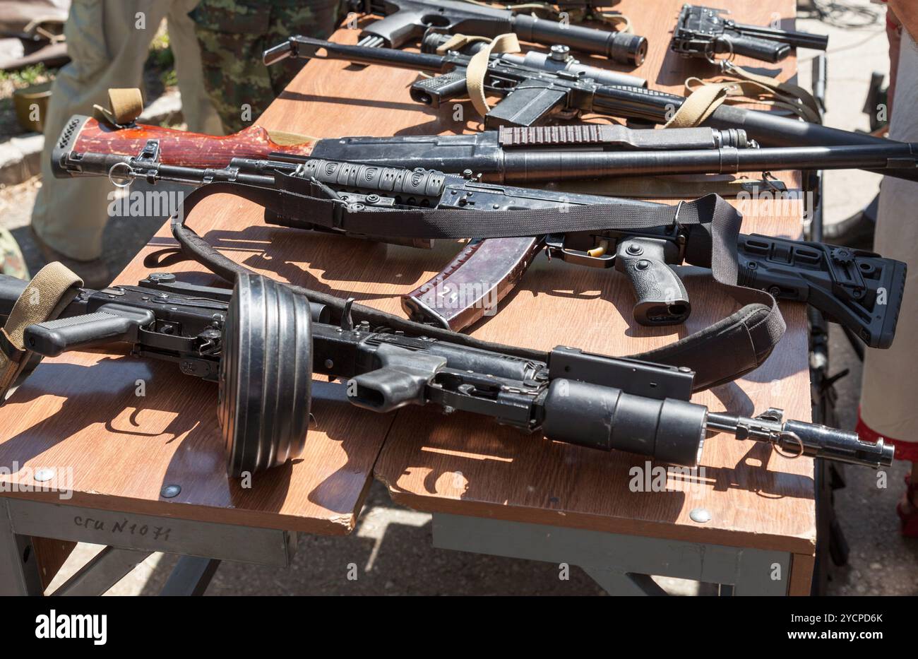 Russian weapons. Samples of Russian small arms Stock Photo - Alamy
