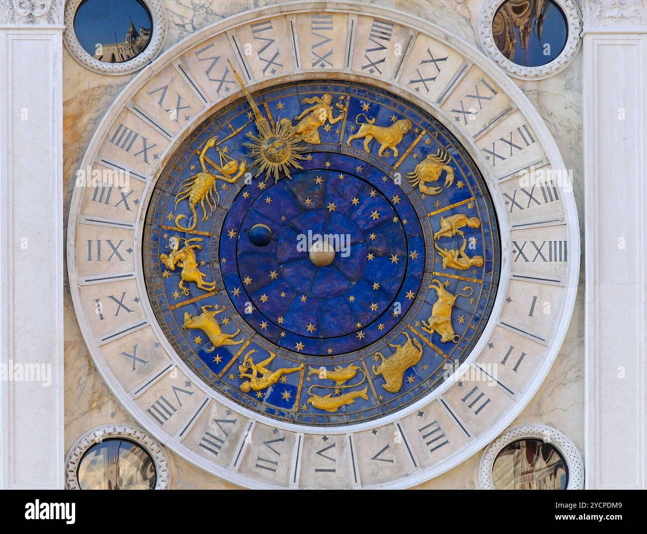 Astrology clock San Marco Stock Photo - Alamy