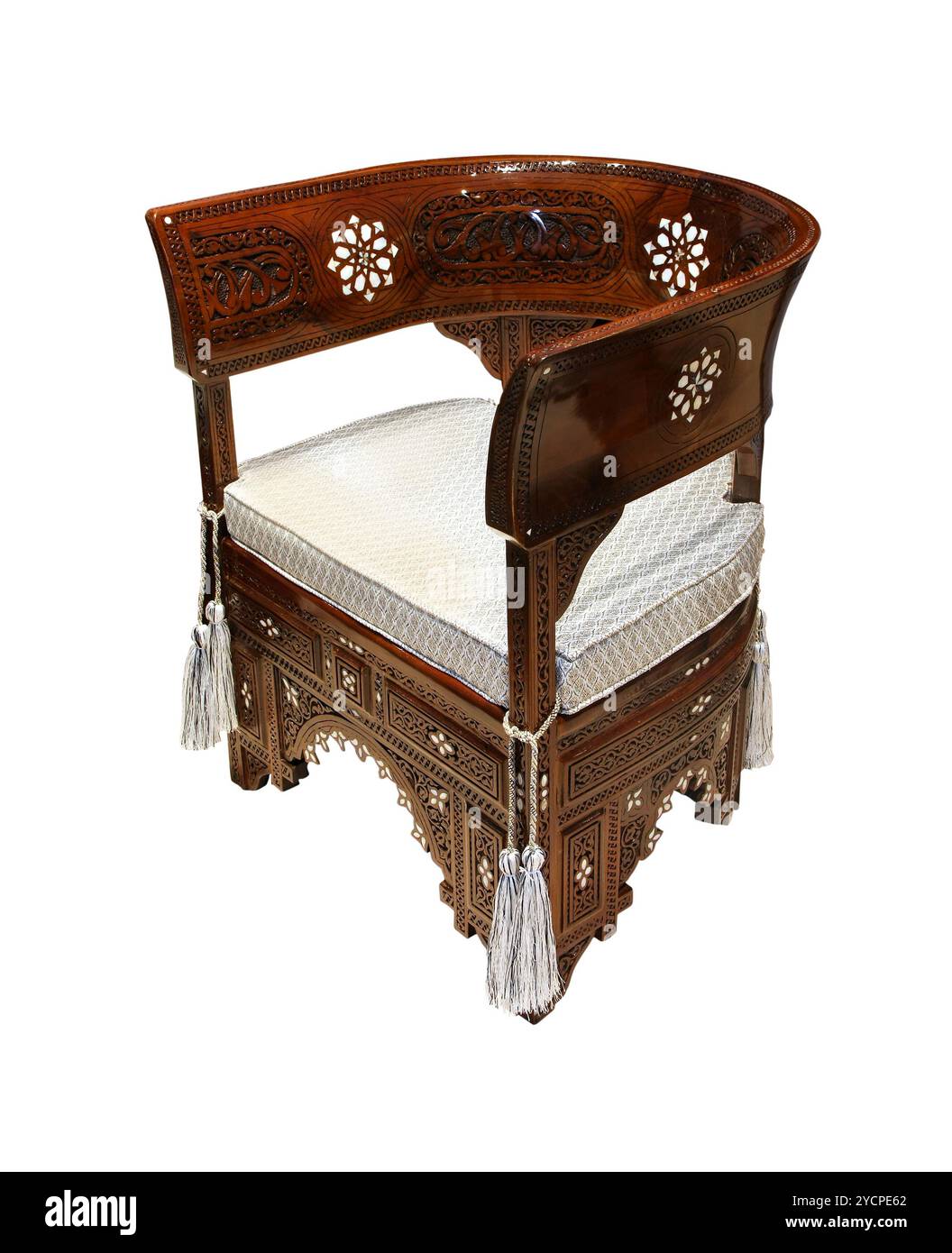 Arabic style chair isolated with clipping path included Stock Photo - Alamy