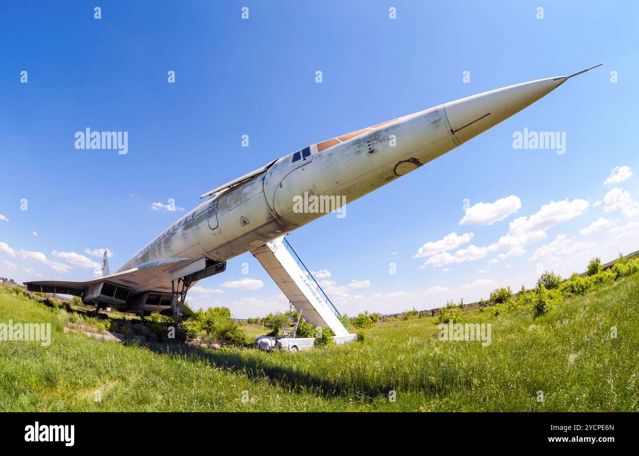 Tupolev Tu-144 plane was the first in the world co Stock Photo - Alamy