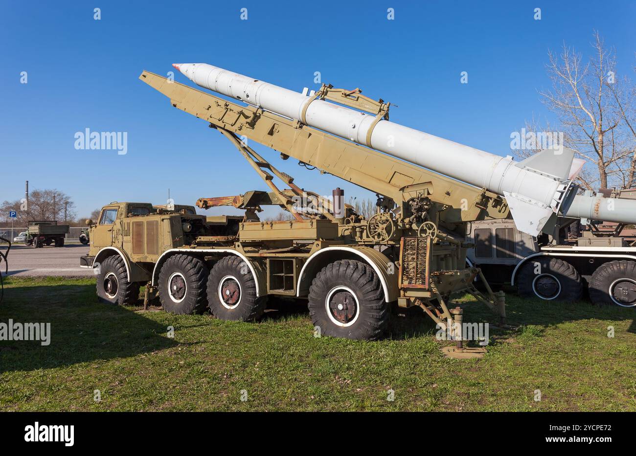 Soviet short-range artillery rocket missile system Stock Photo - Alamy