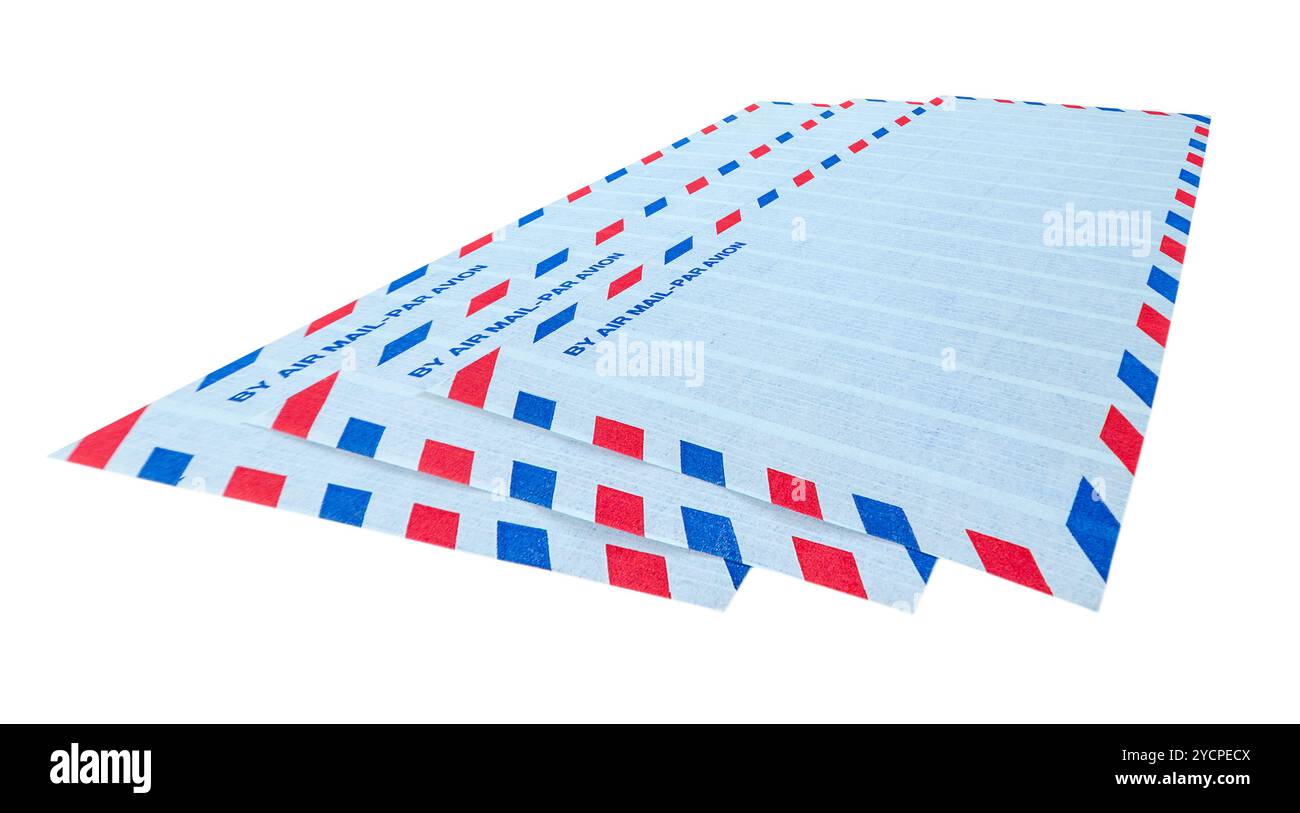 Envelopes isolated on white Cut Out Stock Images & Pictures - Alamy