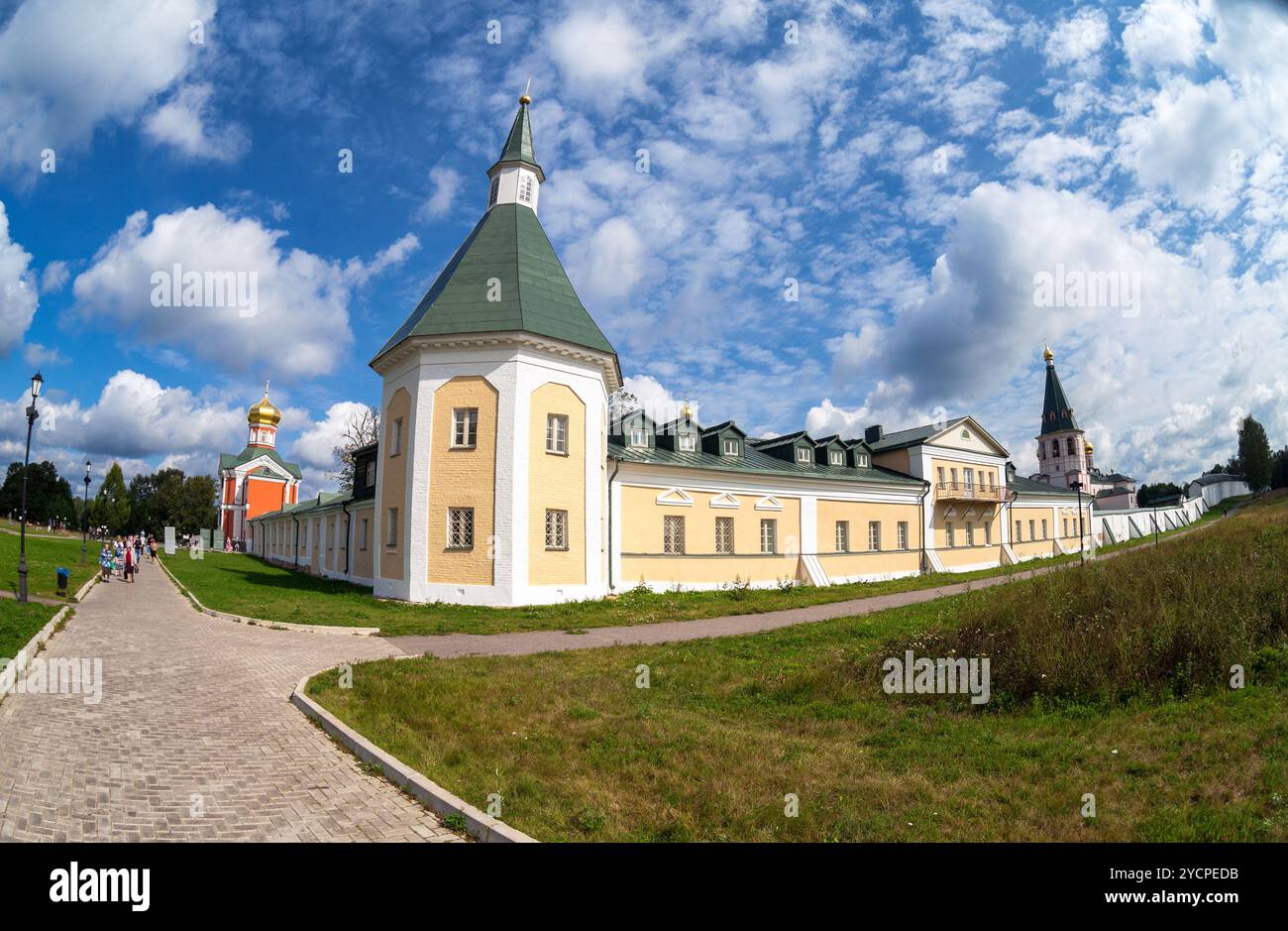 Russian orthodox church. Iversky monastery in Valday, Russia Stock ...