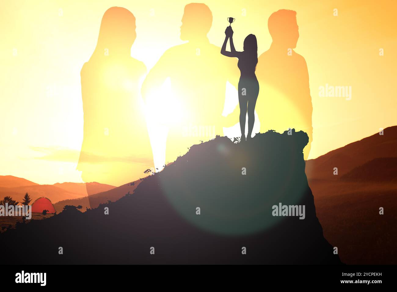 Hiking trophy hi-res stock photography and images - Alamy