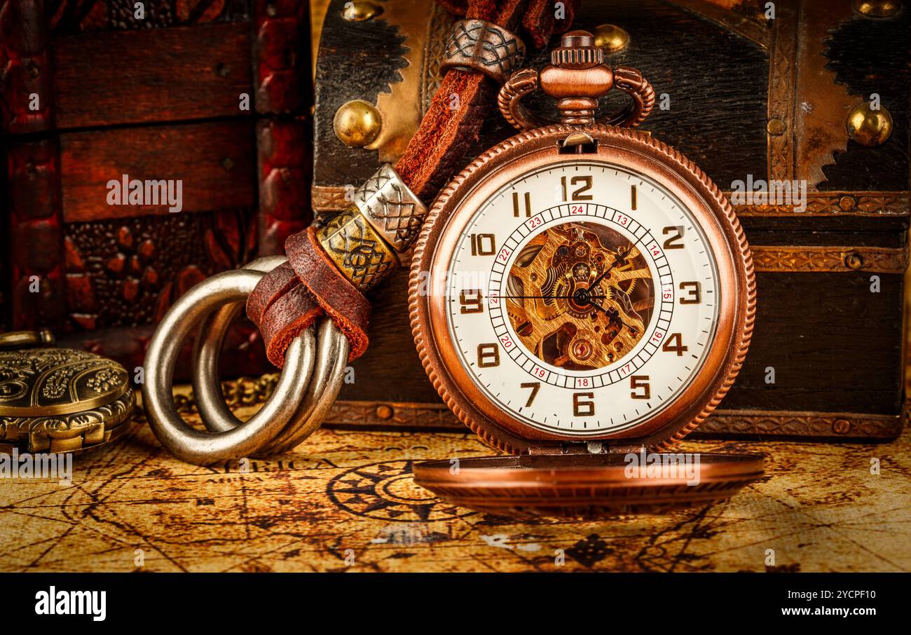 Vintage pocket watch Stock Photo - Alamy