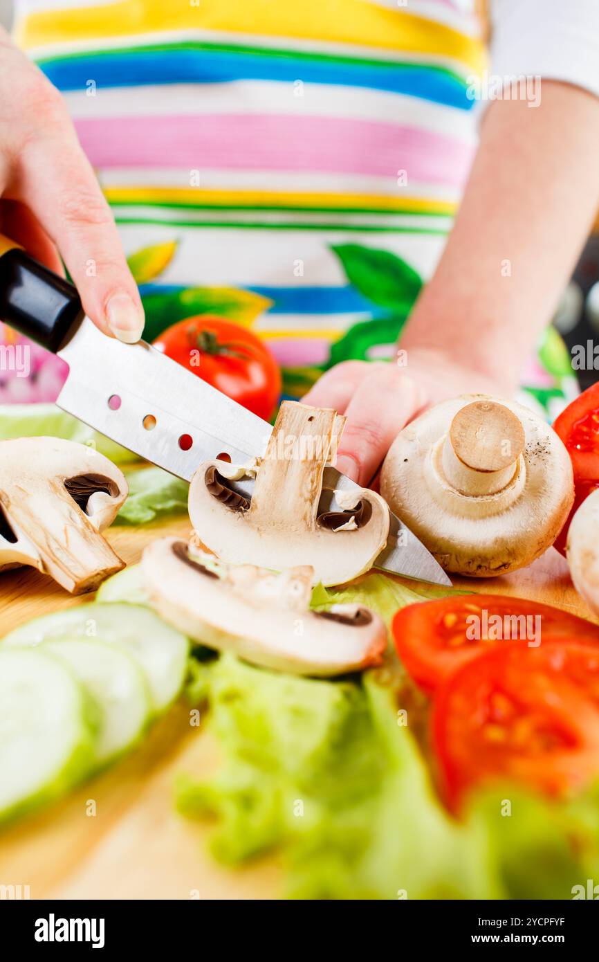 Cutting edible green hi-res stock photography and images - Alamy