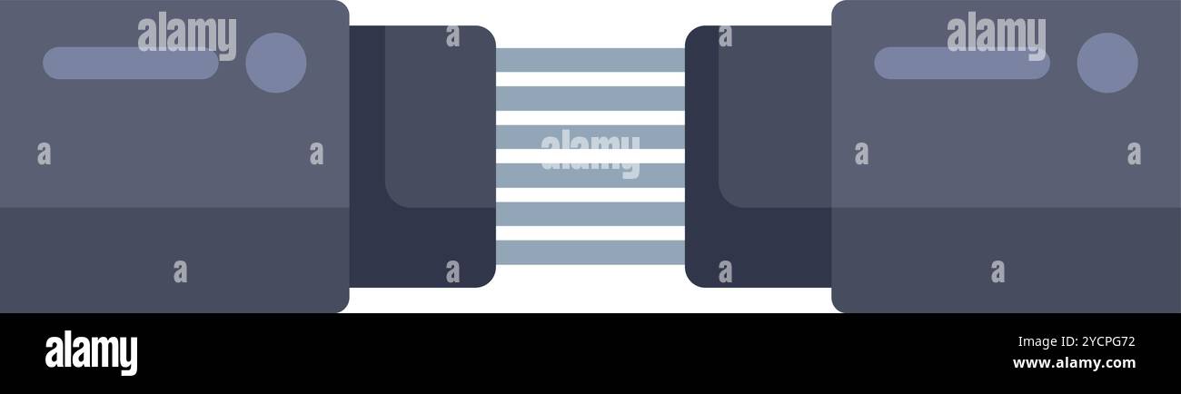 Electrical cable connector is joining two wires together, connecting an ...