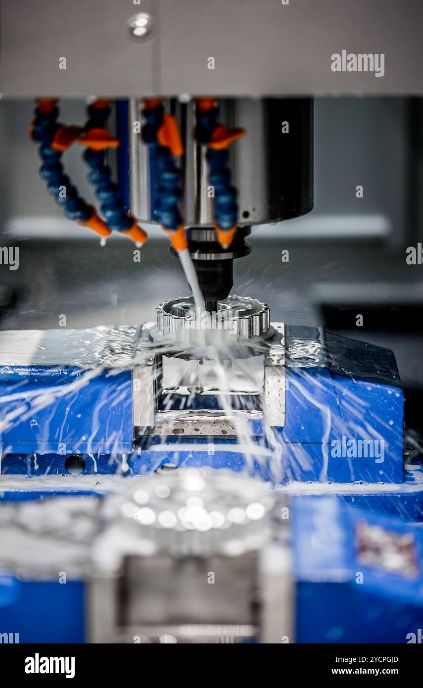 Metalworking cnc milling machine industrial hi-res stock photography ...