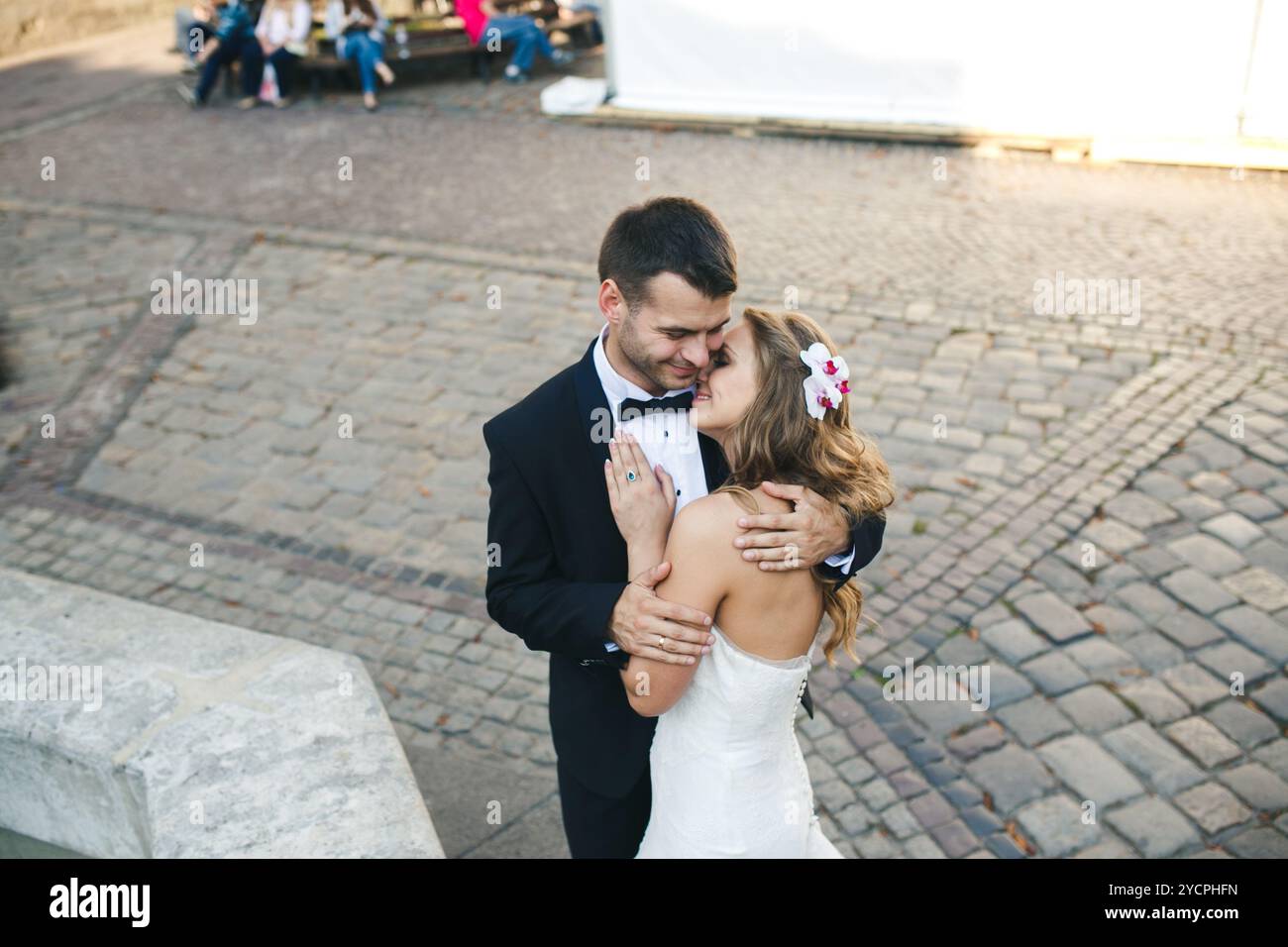 Lovely couple hugging Stock Photo - Alamy