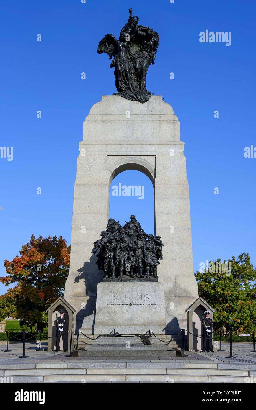 Ottawa, Canada - October 21, 2024: Sentries stand guard at the National ...