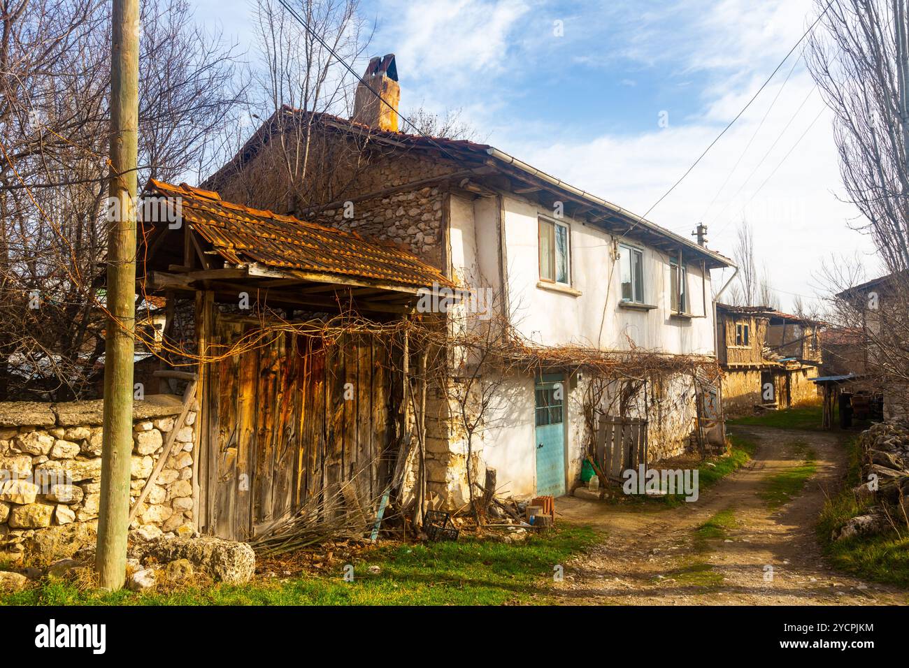 Old turkish village Cavdarhisar Stock Photo - Alamy