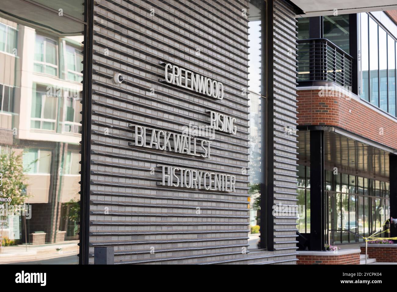 Tulsa, Oklahoma, USA - June 25, 2023: Afternoon sun shines on the ...