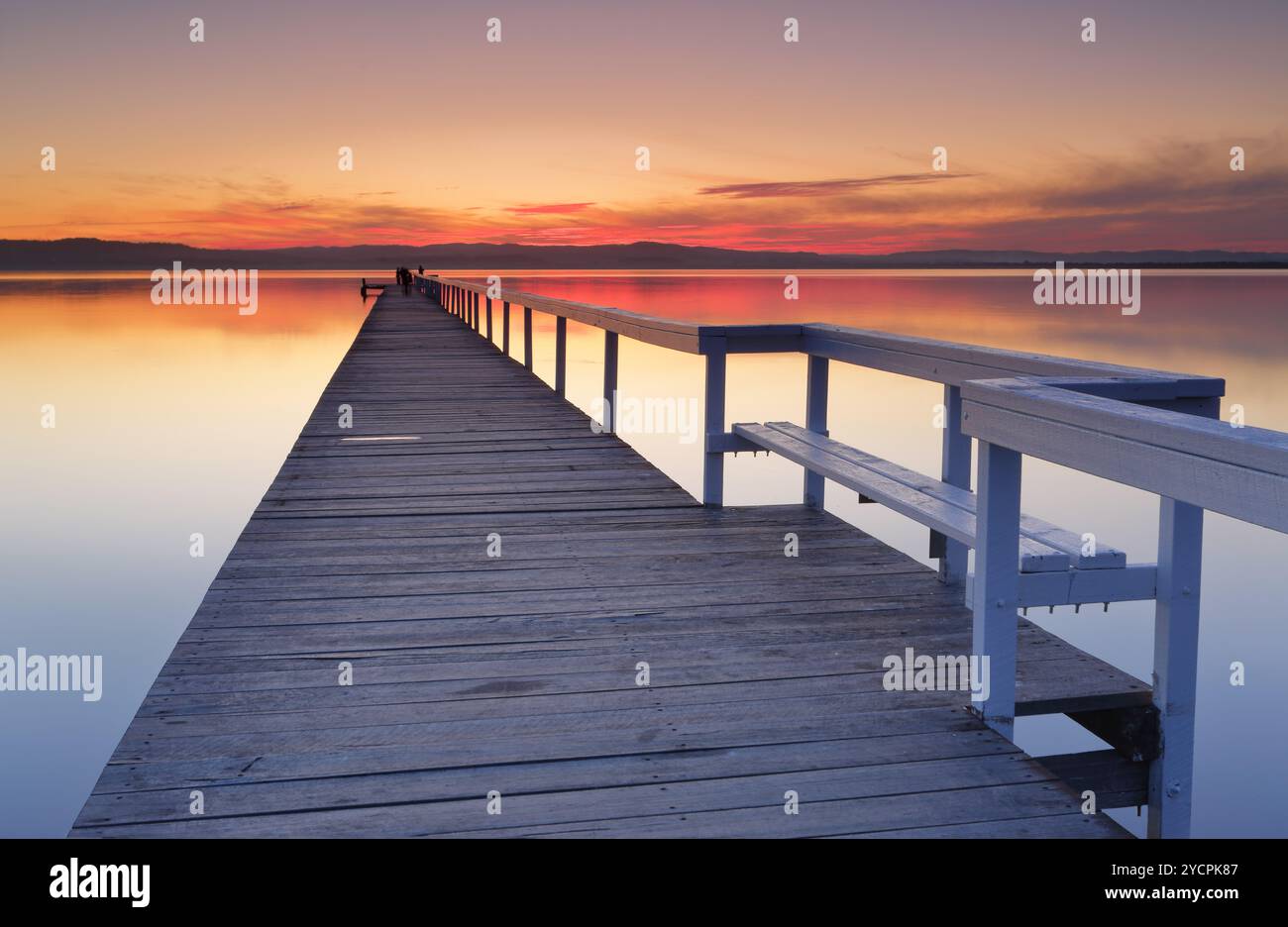 Long Jetty Sunset Stock Photo - Alamy