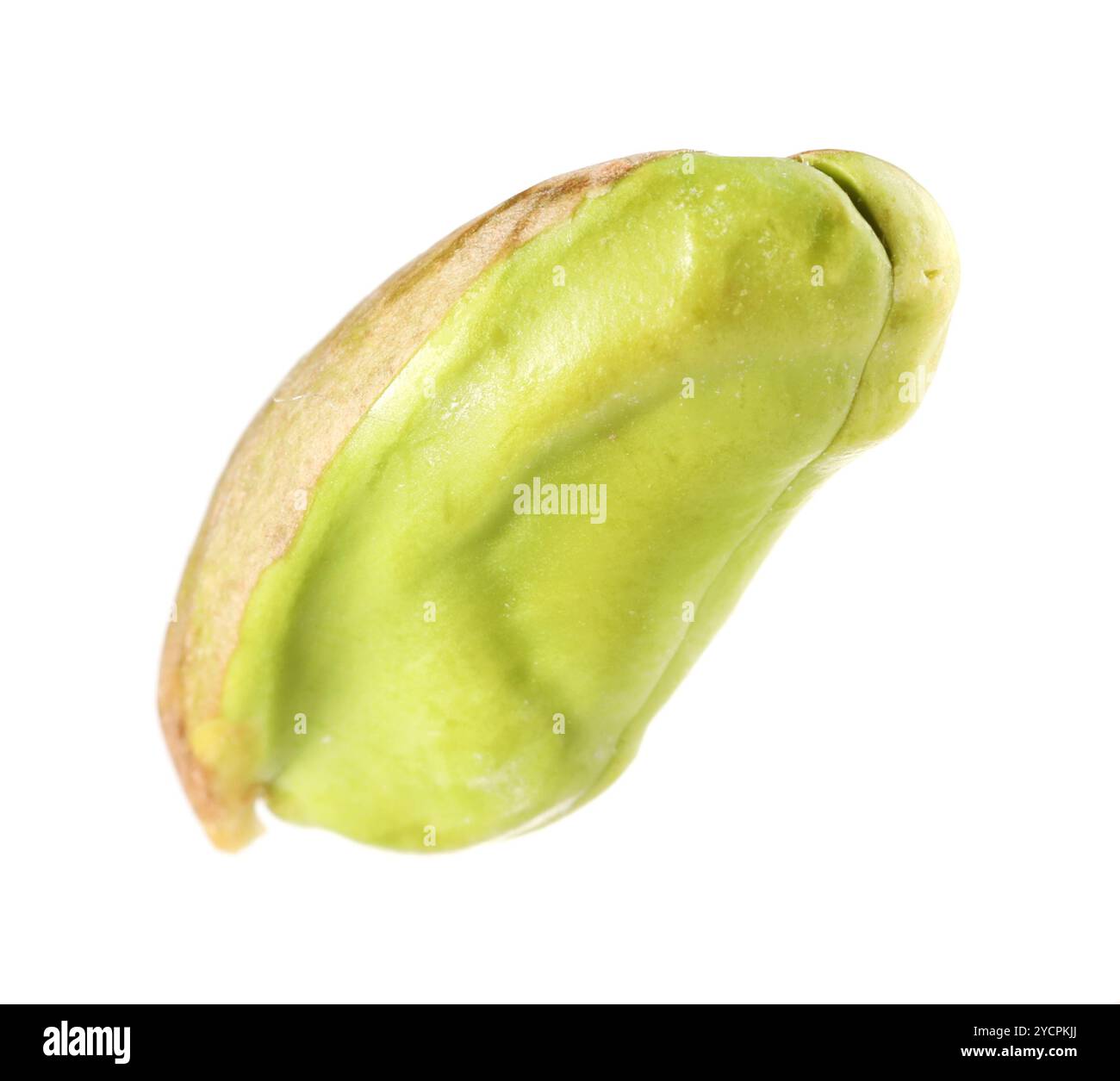 One peeled pistachio nut isolated on white Stock Photo - Alamy