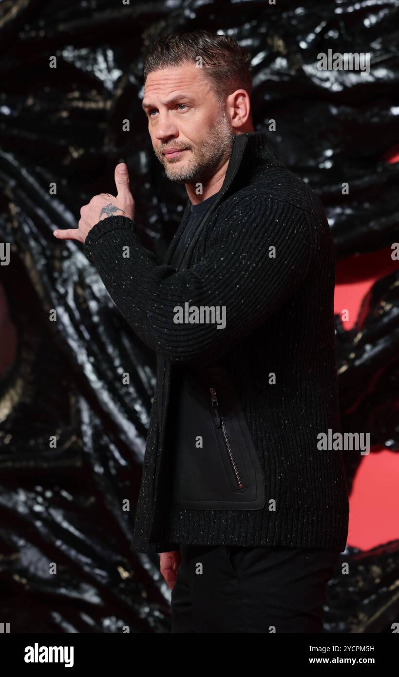 London, UK. 23 October, 2024. Tom Hardy attending the Venom: The Last ...