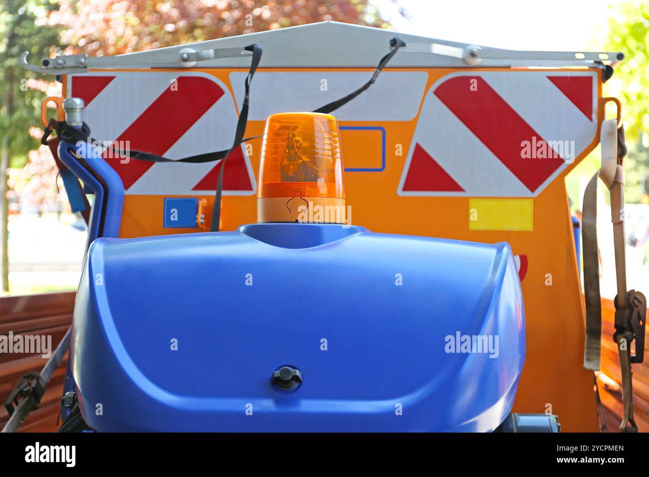 Road Works Vehicle Stock Photo - Alamy