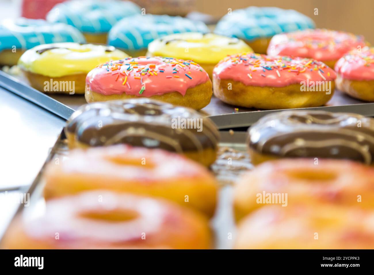 Round different donuts sprinkles hi-res stock photography and images ...