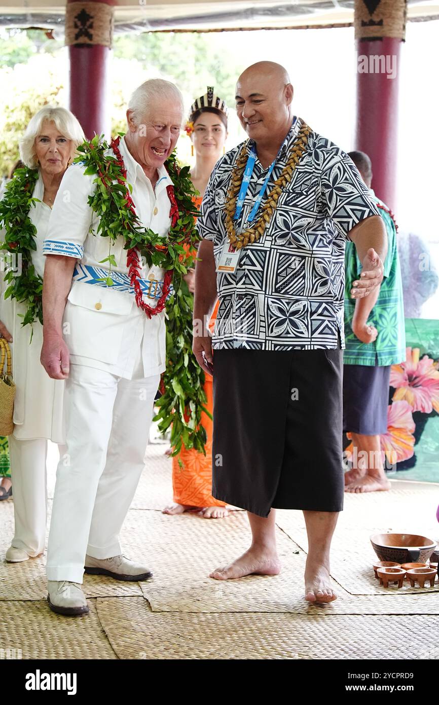 King Charles III with Minister of Education, Sports and Culture, Seuula ...