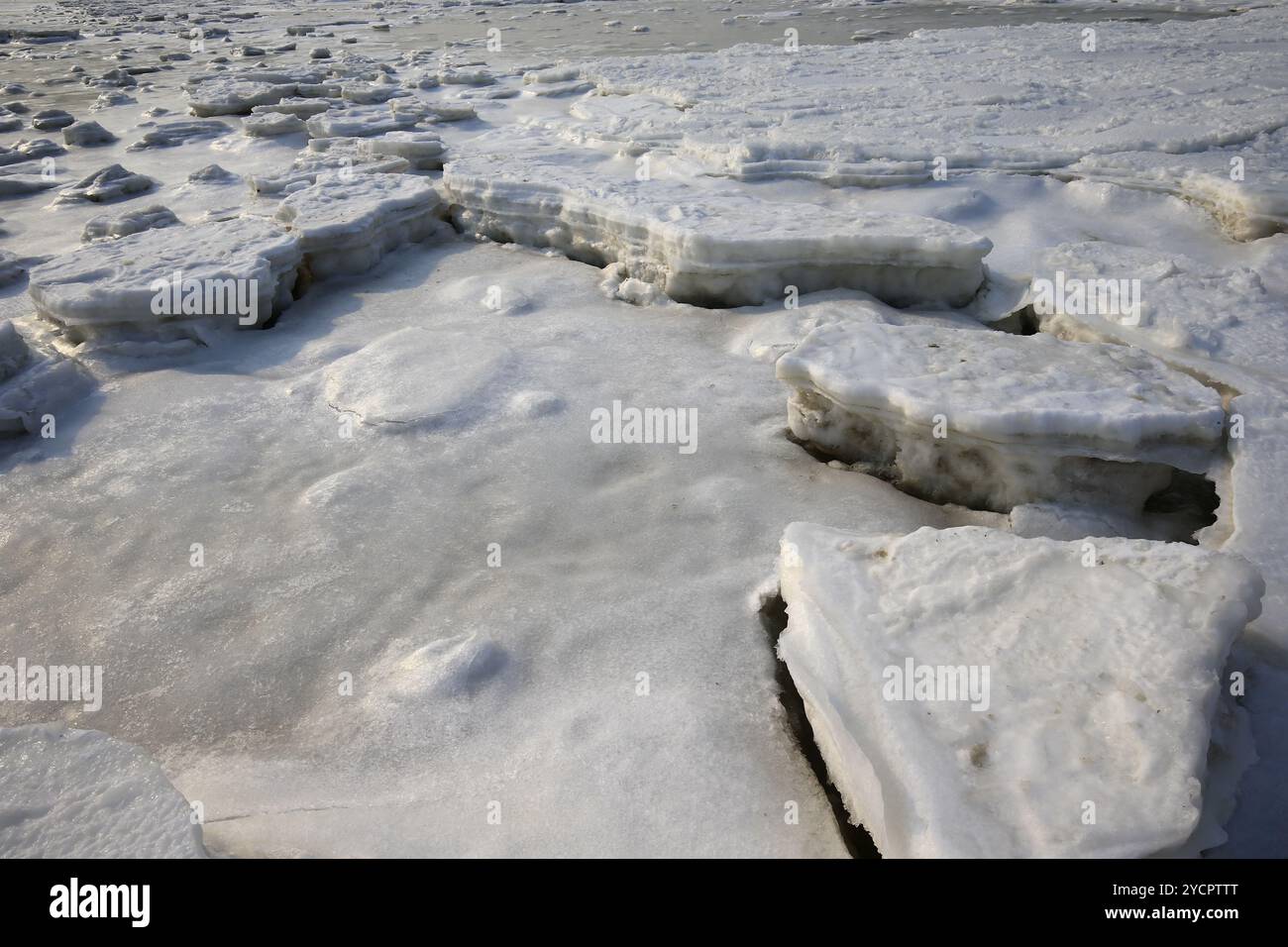 The winter sea ice Stock Photo - Alamy
